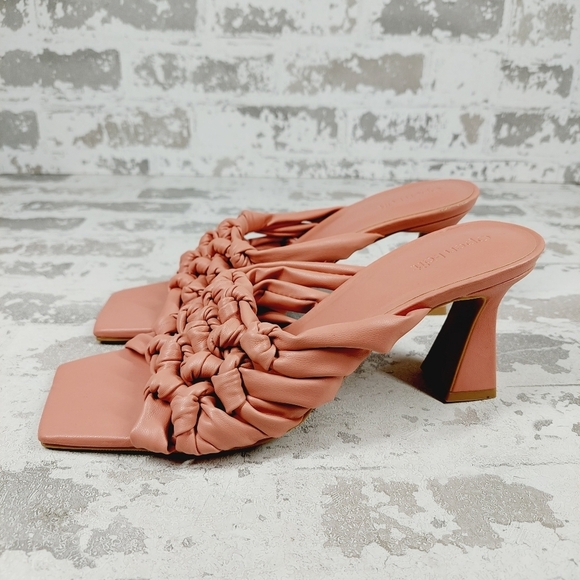 Open Edit | Shoes | New Open Edit Quinn Pink Dawn Knotted Straps Flared ...